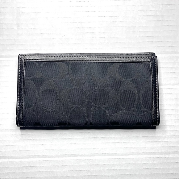Coach | Bags | Coach Monogram Checkbook Wallet | Poshmark